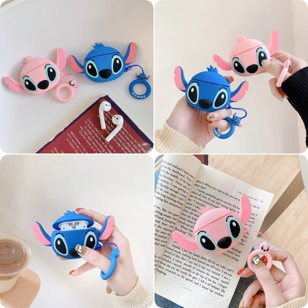AirPods Pro 3 AirPods 4 Stitch AirPod Case Silicone Earphone Case ...