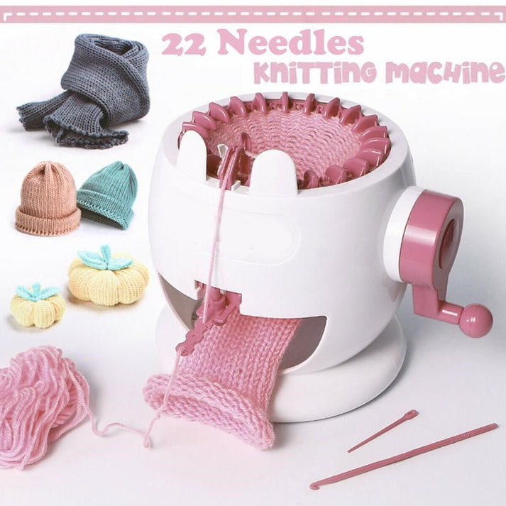 Hand Crank Knitting Machine 22 Needles Toys For Kids – ChildAngle