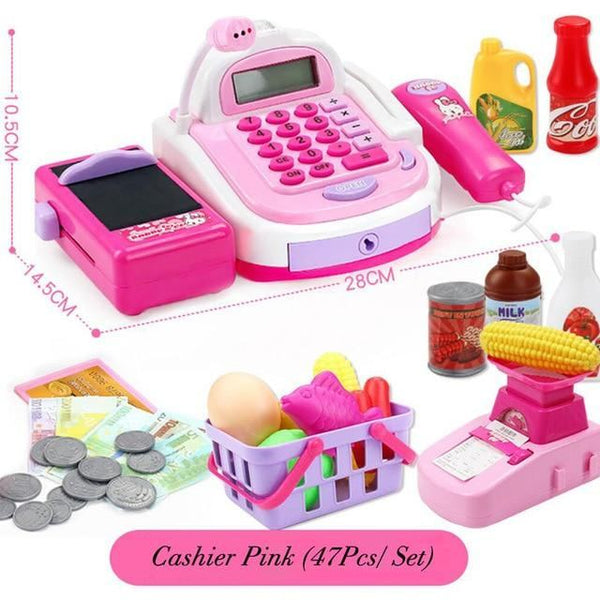 ChildAngle Mini Cashier Cash Register Set Supermarket Checkout Counter