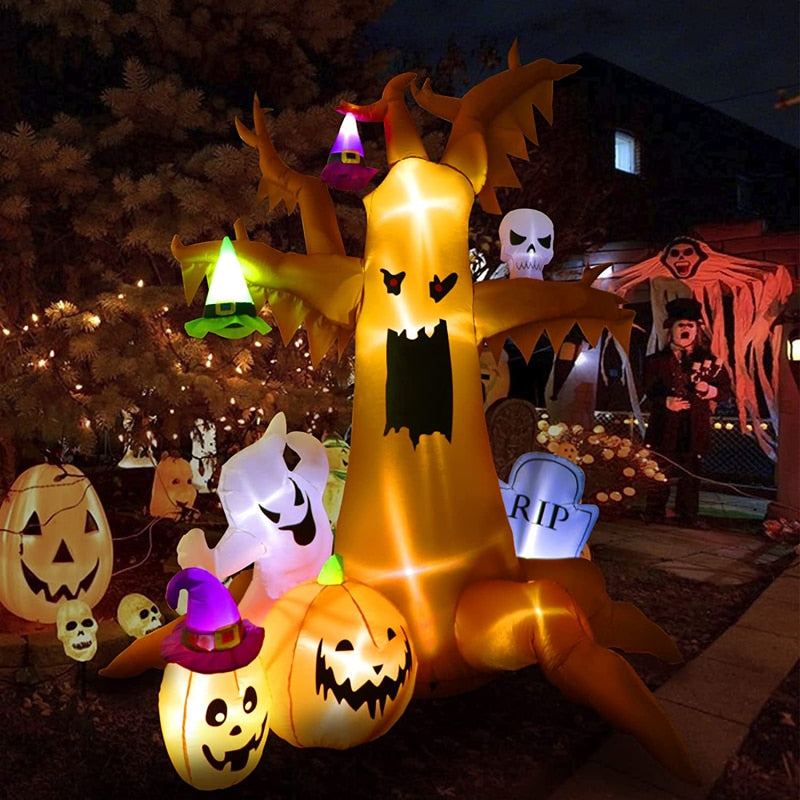 8ft Pumpkin Tree Inflatables Halloween Outdoor Yard Inflatables ...