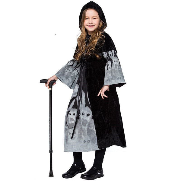 Halloween Costumes Kids Witch Glow in the Dark Ghost Costume Girls ...